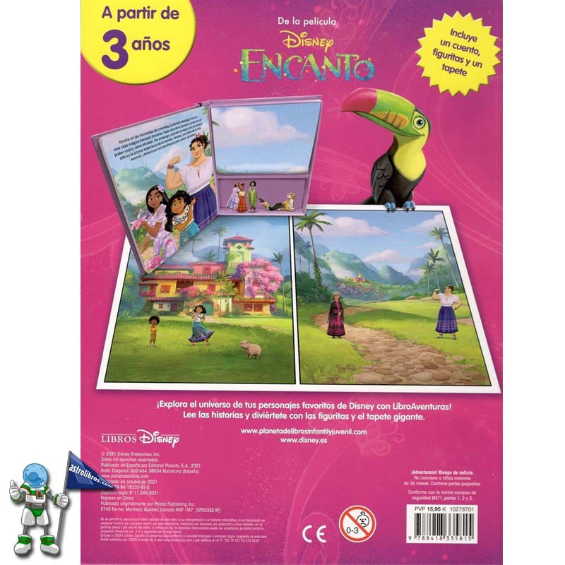 Comprar el libro ENCANTO LIBROAVENTURAS, CUENTO, FIGURITAS Y UN TAP...