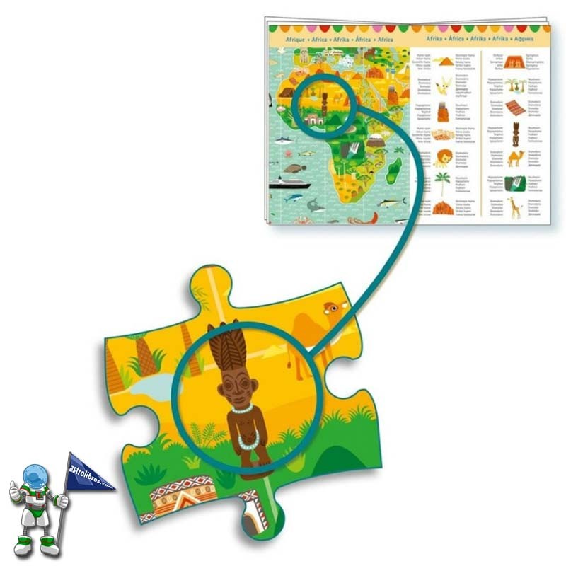 PUZZLE OBSERVACIÓN DJECO 200 PIEZAS, LOS MONUMENTOS DEL MUNDO | Puz...