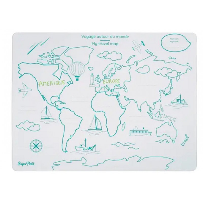 Comprar PIZARRA DE SILICONA REVERSIBLE PLAY MAT MI PRIMER PLANISFER...