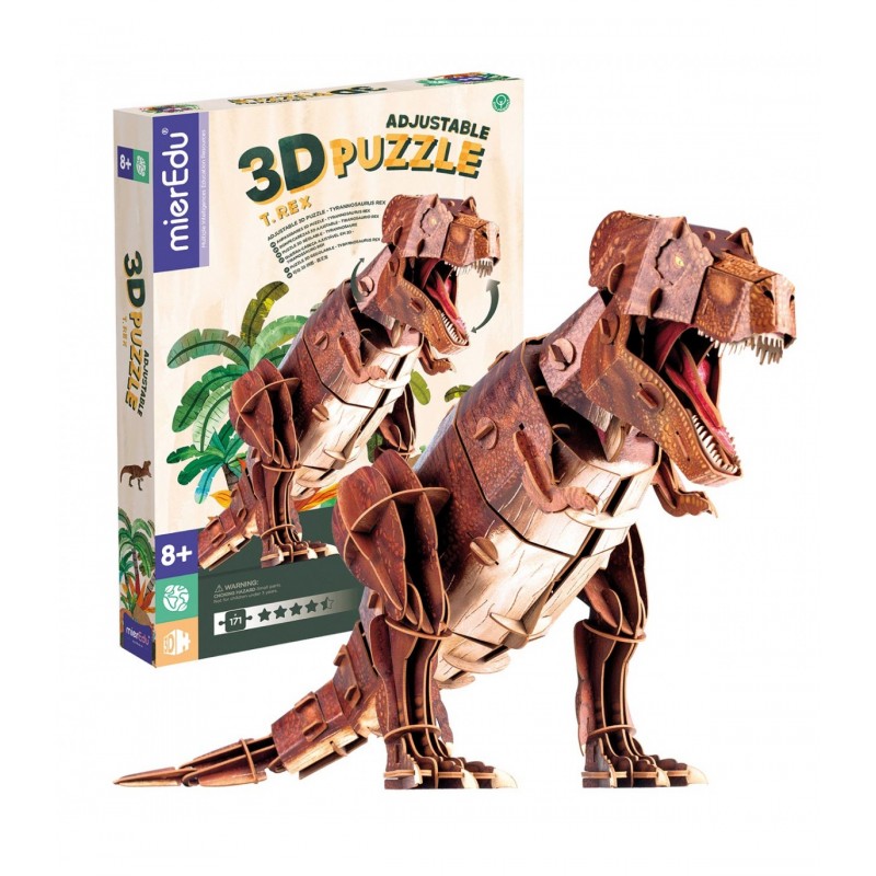 PUZZLE ECO 3D MIEREDU T-REX | Puzzles