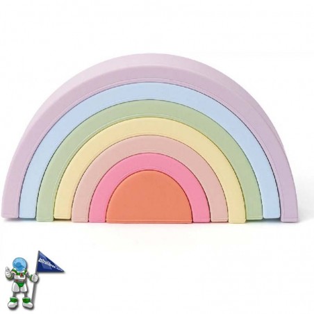 Comprar WEIBO ARCOIRIS COLORES PASTEL JUGUETE EDUCATIVO SILICONA