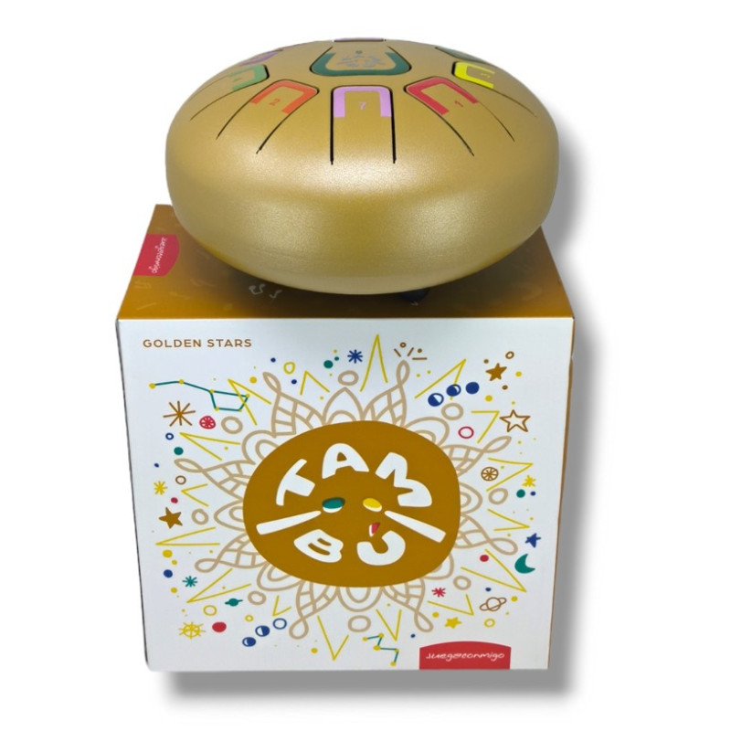 Comprar TAMBÚ 11 NOTAS COLOR ORO, INSTRUMENTO MUSICAL | de TAMBÚ