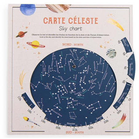 PLANISFERIO / MAPA CELESTE MOULIN ROTY | ASTRONOMÍA