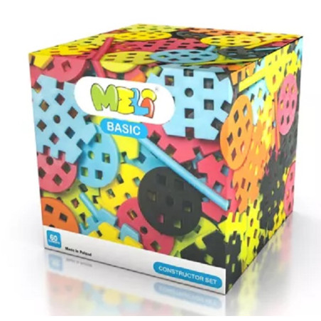 Comprar PIEZAS ENCAJABLES MELI BASIC CONSTRUCTOR 60 PIEZAS | de MELI