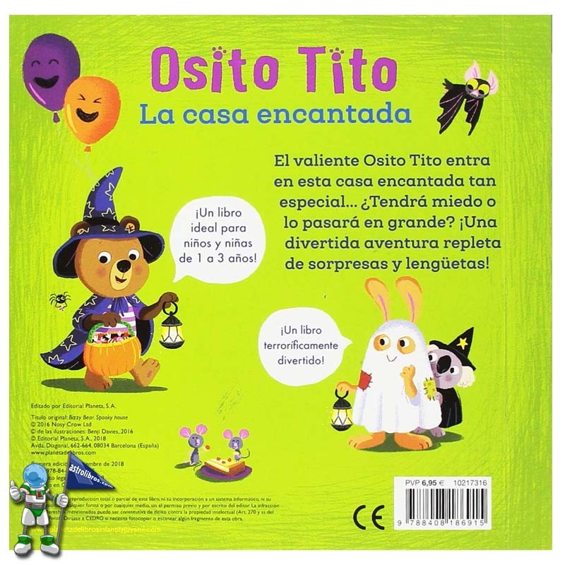 Comprar el libro OSITO TITO , LA CASA ENCANTADA | de BENJI DAVIES